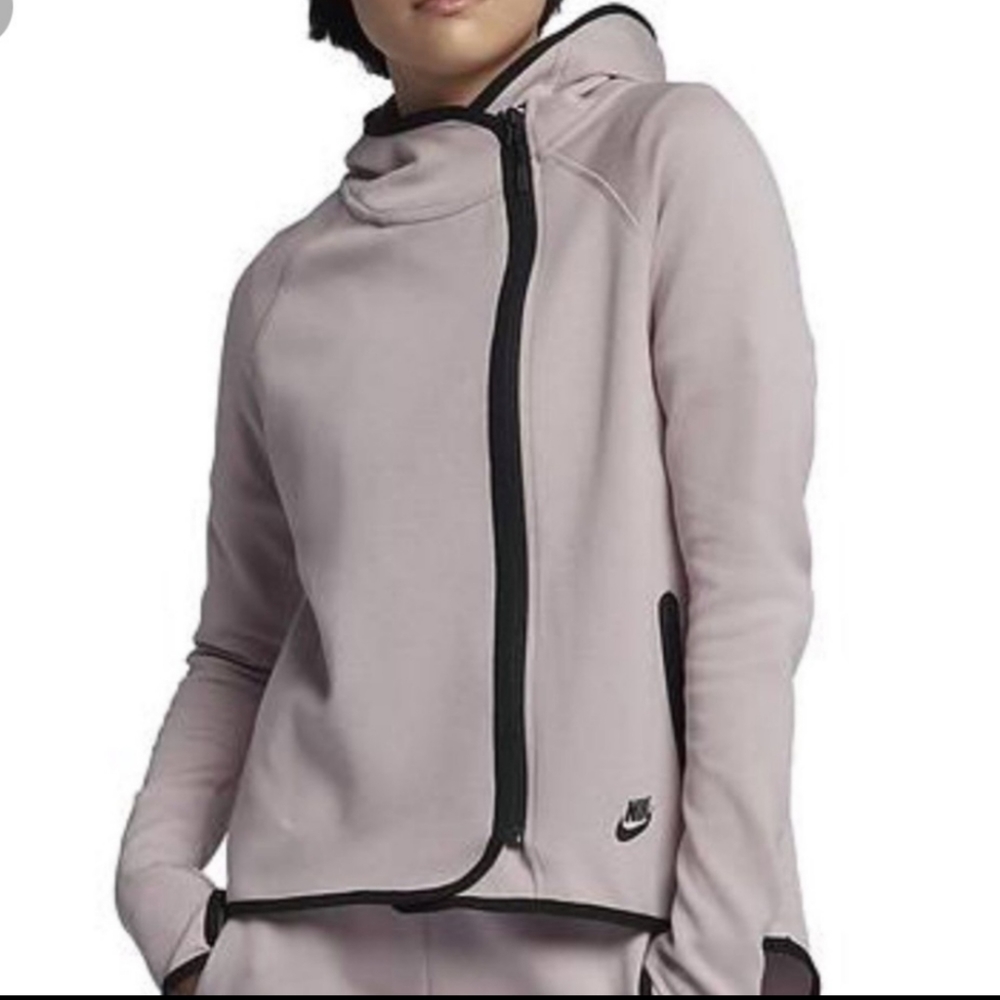 Nike Tech Fleece Cape Hooded Jacket Rose Pink Xl - Gem